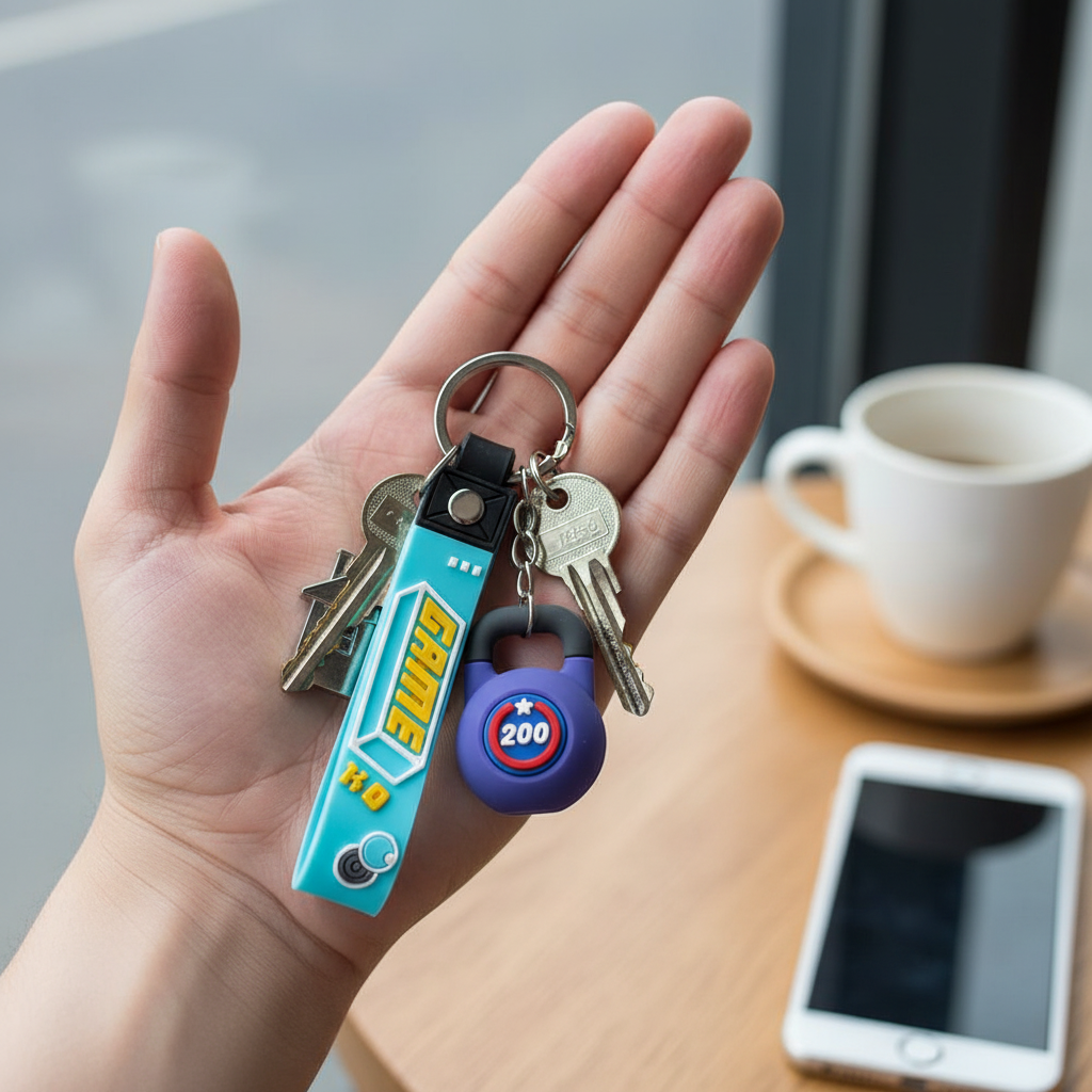 Stylish "GAME KO" Kettlebell Keychain – Vibrant Fitness-Themed Accesso ...