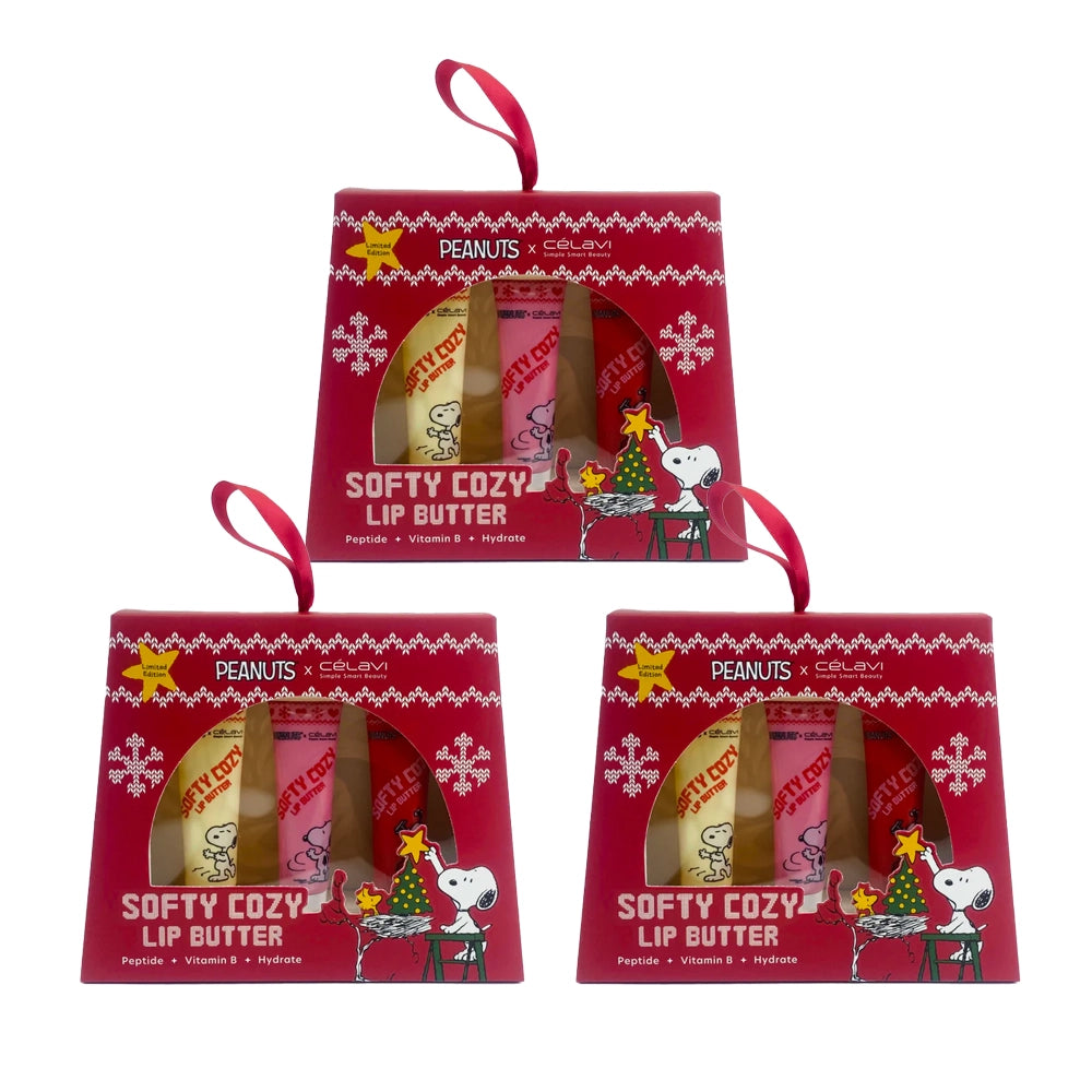 Celavi - Peanuts Holiday Softy Cozy Lip Butter 3pc – TRUECOLOR WHOLESALE