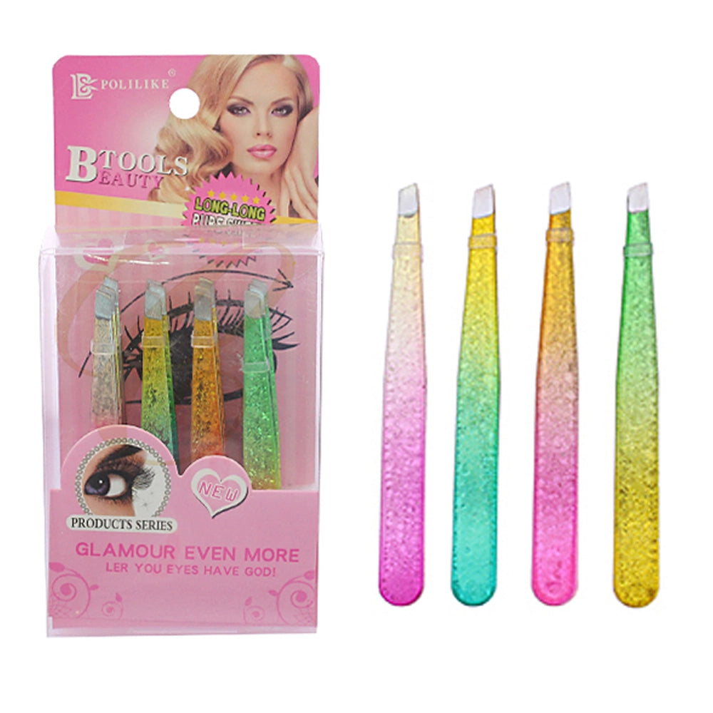 Glitter Glam Ombre Slanted Tweezers Set – TRUECOLOR WHOLESALE