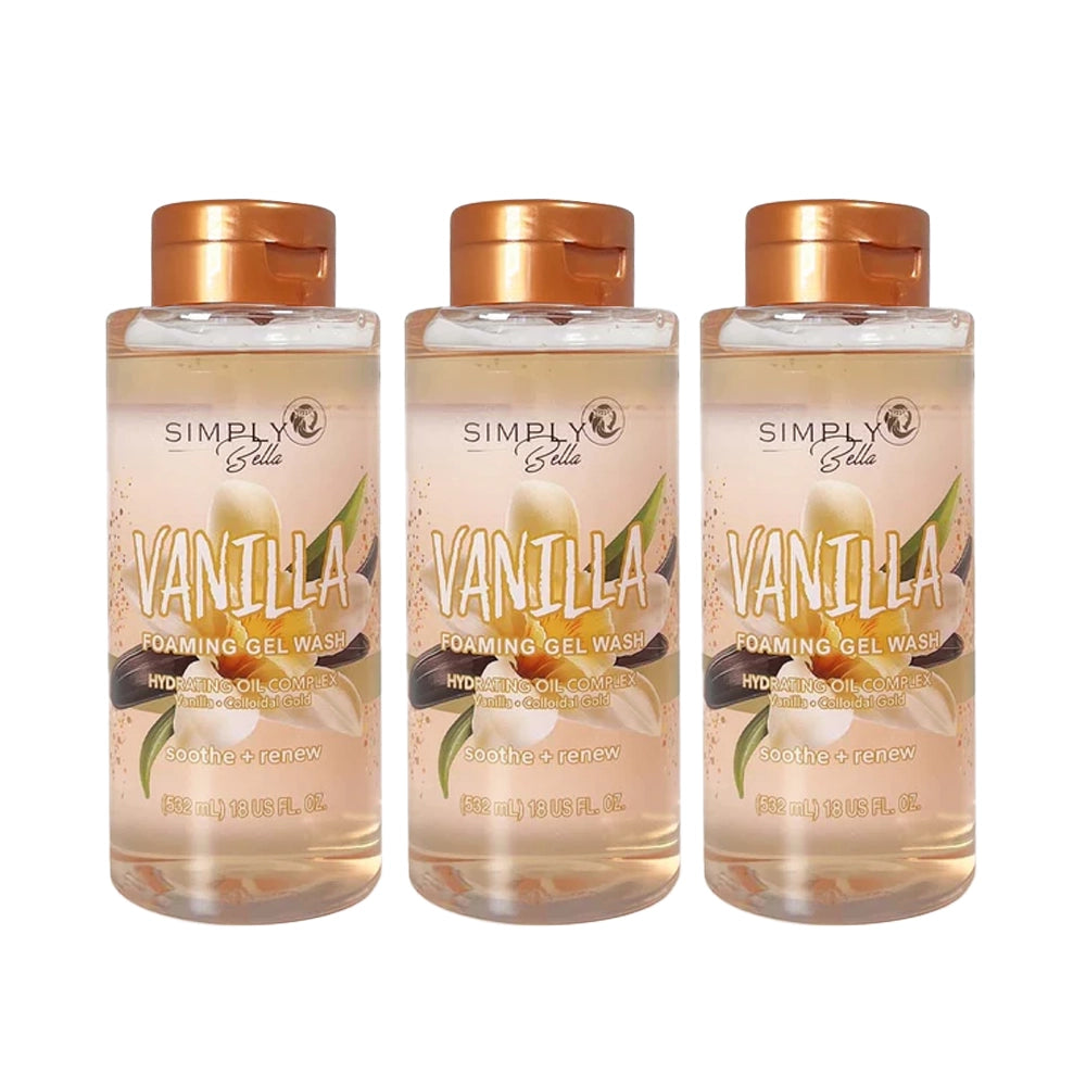 Simply Bella - Vanilla Gel Foaming Body Wash (18 fl oz) – TRUECOLOR ...